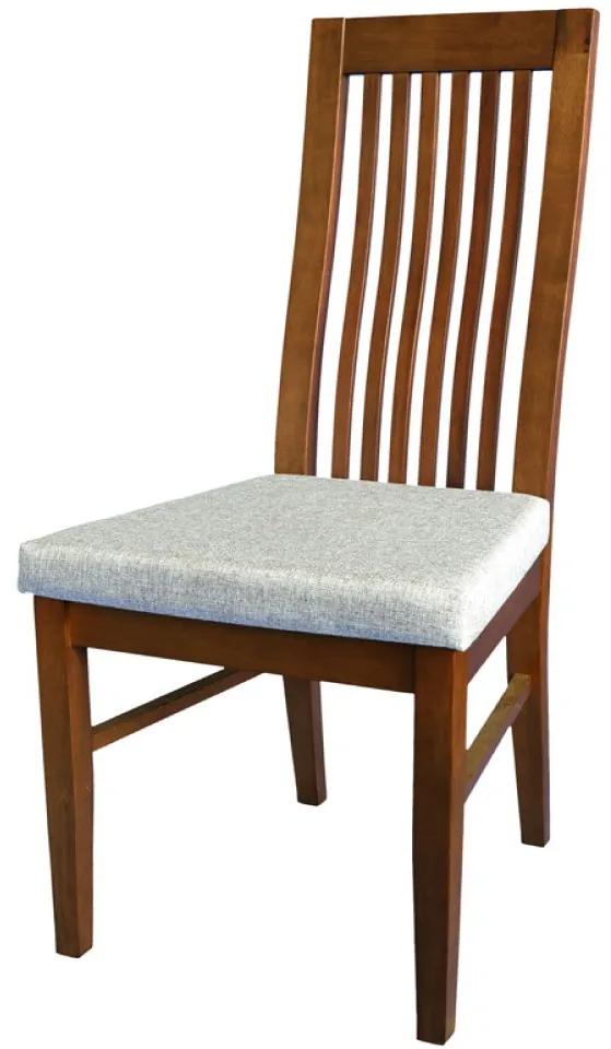 Jídelní židle LAURA, látka BZ4 (ořech)