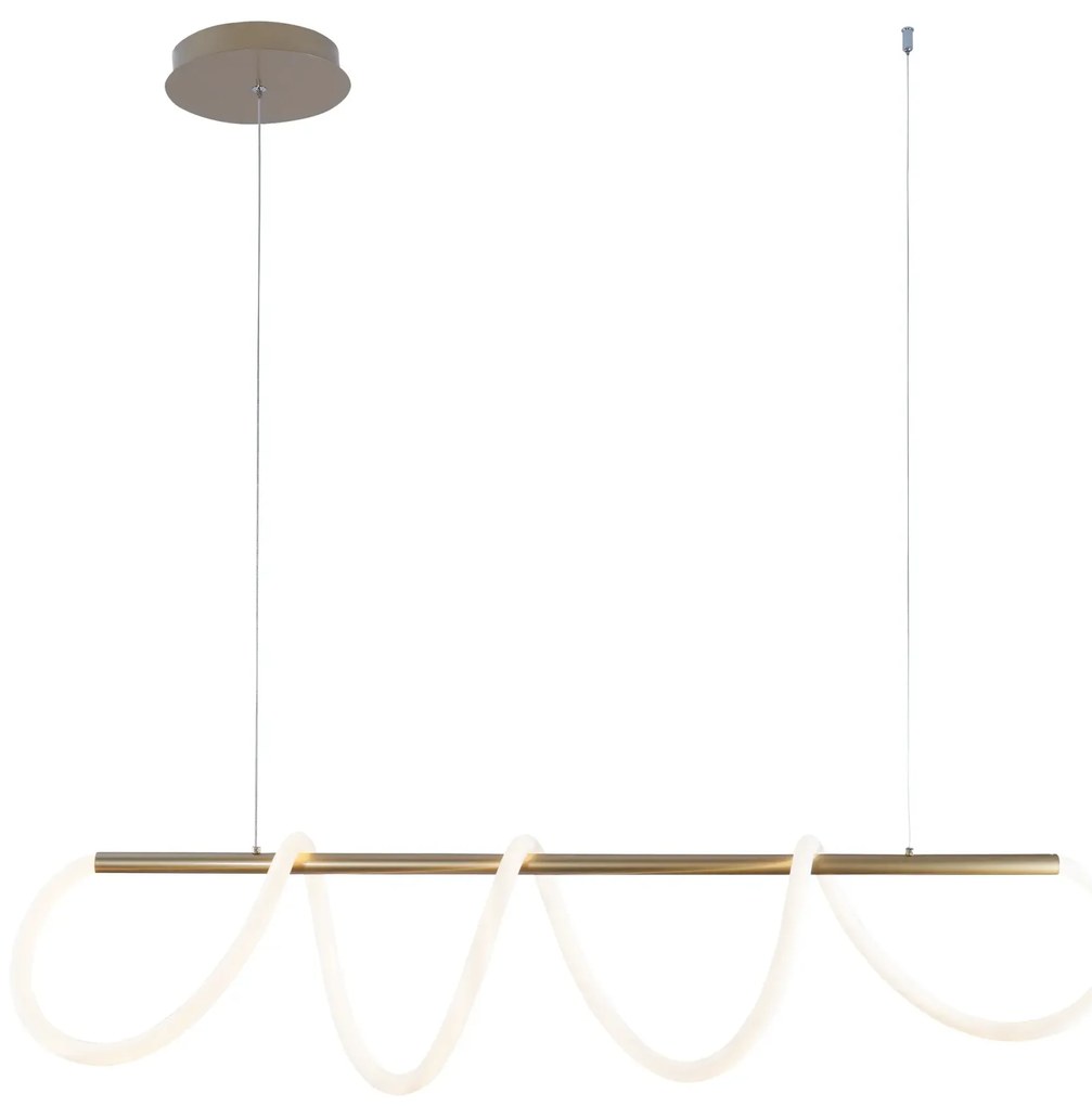 Moderní LED lustr Balbo zlatá