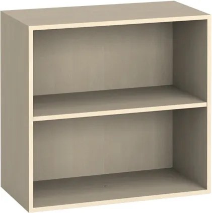 B2B Partner Kancelářský regál KOMBI, 2 police, 761x800x400 mm, šedý