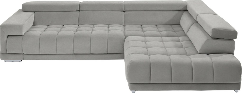 XXXLutz ROHOVÁ SEDAČKA, textil, barvy stříbra, světle šedá Beldomo Speed - Sedací soupravy - 000711005367