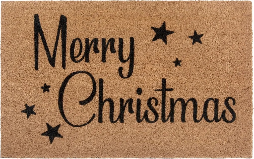 Hanse Home, Rohožka Merry Christmas 105697 - na ven i na doma, 45x70, hnědá, chodba / předsíň