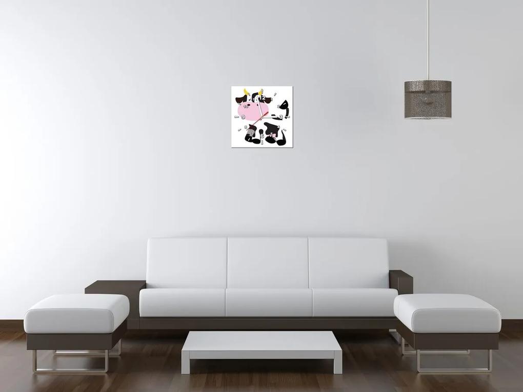 Gario Obraz s hodinami Kravička Rozměry: 40 x 40 cm