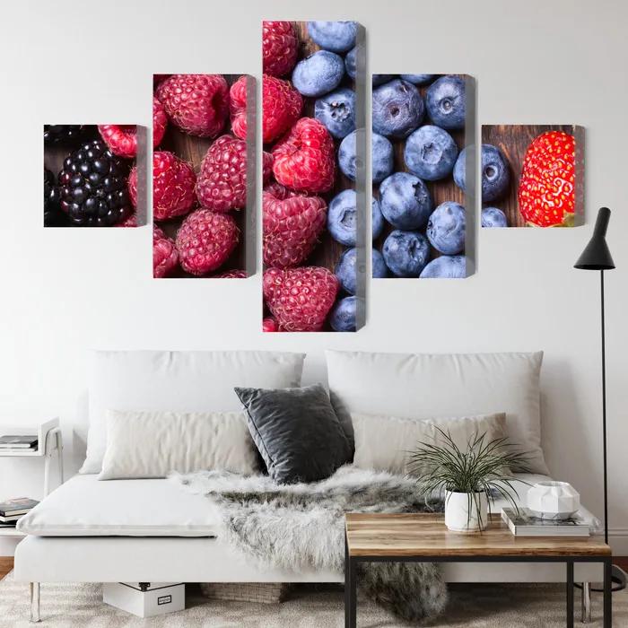 Vícedílný obraz Čerstvé Sladké Ovoce Nedostatek Nedostatek Přírodní plátno 200x120