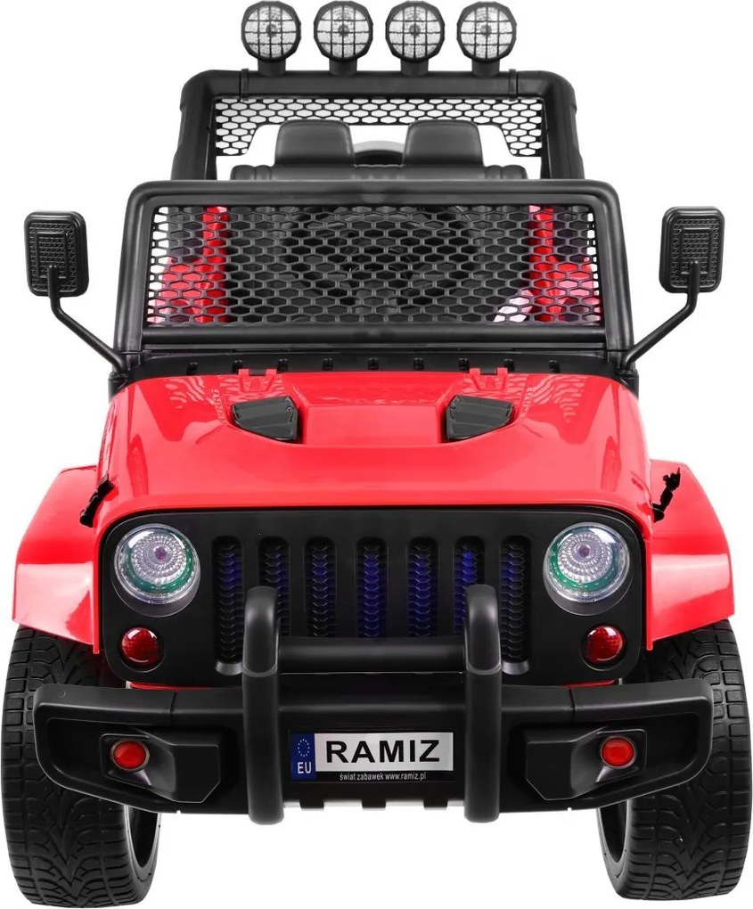 Ramiz Terénní autíčko Raptor Drifter červené + ovladač + pohon 4x4 + úložný prostor + pomalý start + MP3 LED