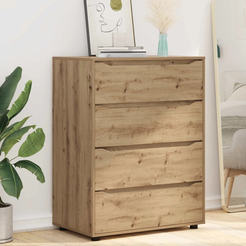 Úložné skříně 80 x 48 x 105 cm Kompozitní dřevo Artisanový dub 3406234