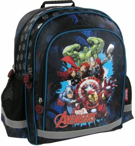 DERFORM Školní batoh Avengers Marvel ergonomický 38cm černý