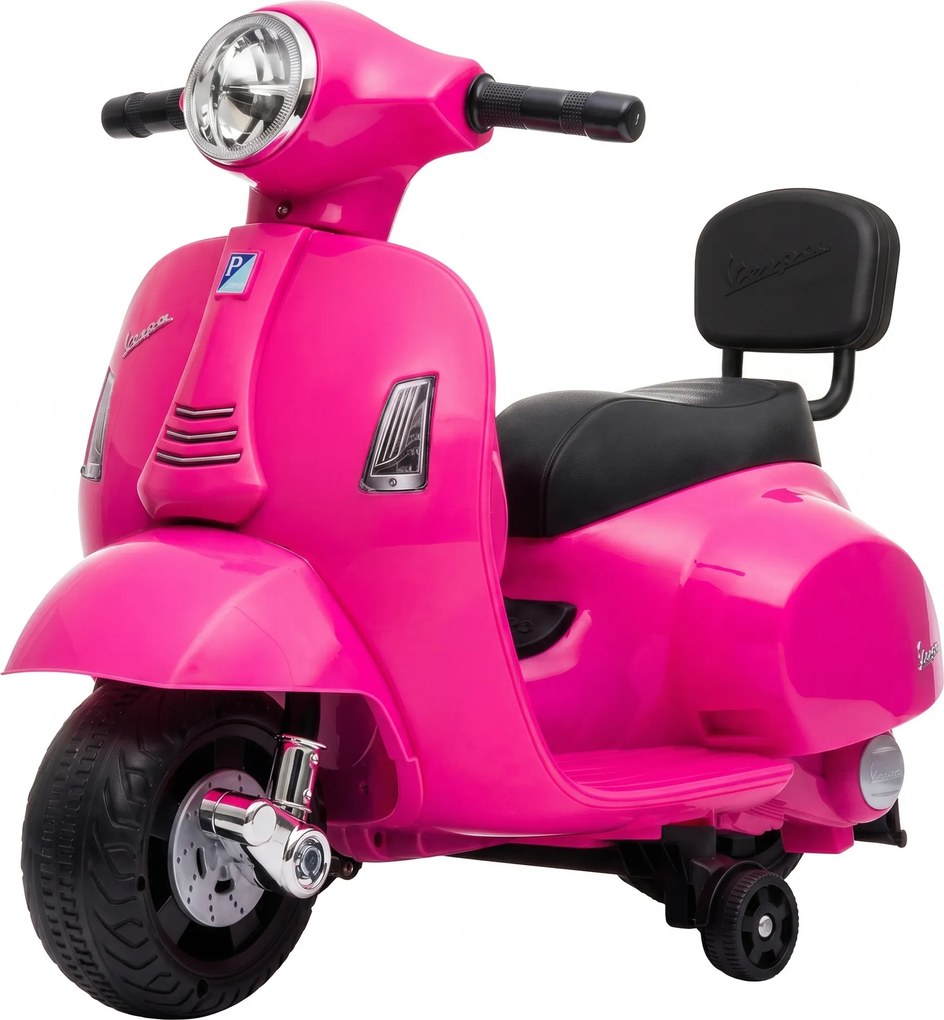 AIYAPLAY Elektro motorka pro děti Mini Vespa GTS 6V s lithiovou baterií, ergonomické sedadlo, opěrka zad, 1,5-3 roky 370-484V90PK