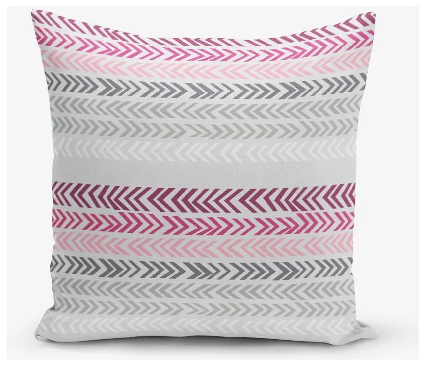 Povlak na polštář s příměsí bavlny Minimalist Cushion Covers Zig, 45 x 45 cm