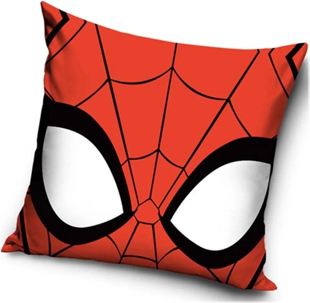 Velurový polštář Spiderman - motiv Face | 40x40 cm