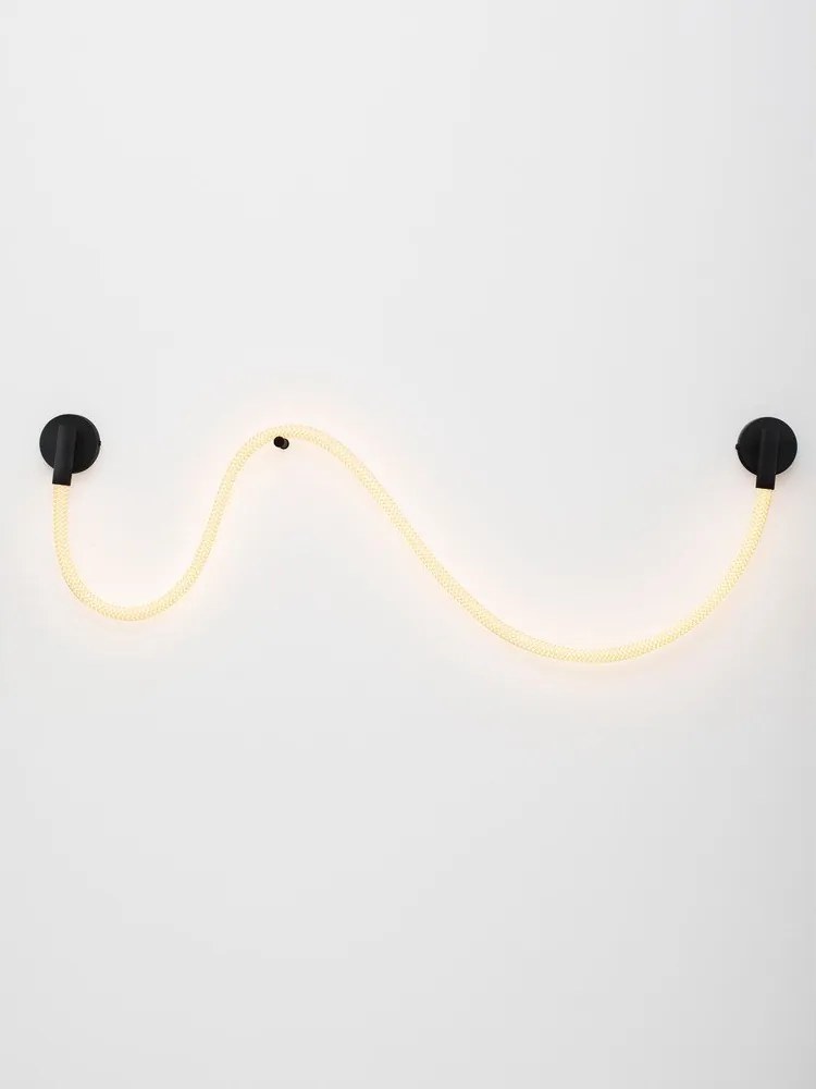 Bílé/matně černé ocelové LED nástěnné svítidlo Ilane – Nova Luce