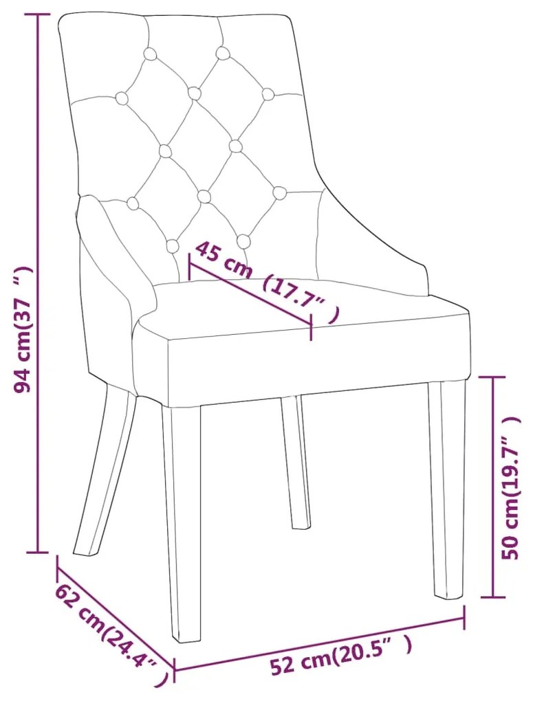 Jídelní židle 4 ks krémové samet,  3080232
