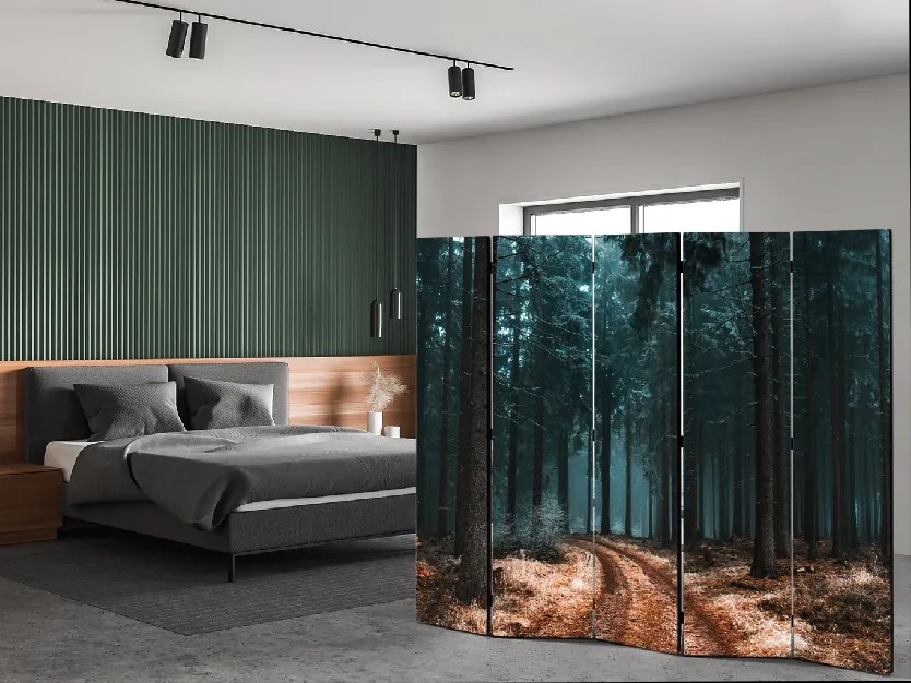 Liox Paraván chladný les Rozměr: 225 x 180 cm