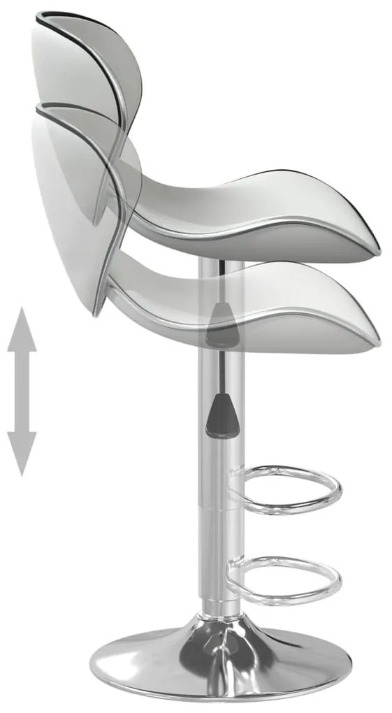 vidaXL Marketos Barová stolička bílá umělá kůže