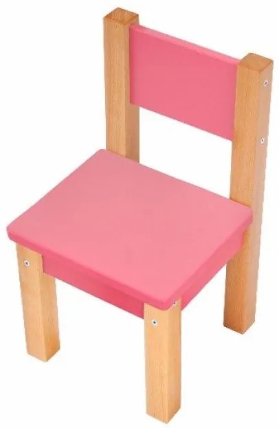 MAXMAX Sada dětských židlí Lily - růžová