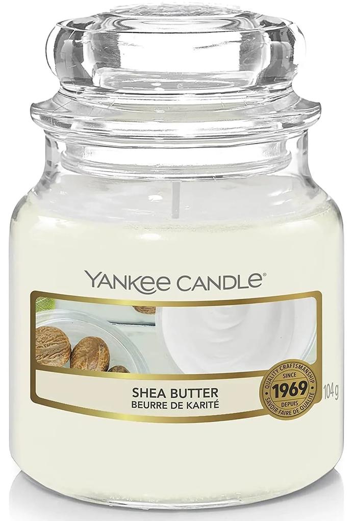 Yankee Candle Svíčka Yankee Candle 104 g - Shea Butter, bílá barva, sklo, vosk