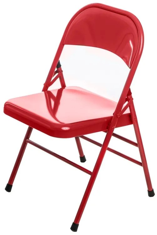 Jídelní židle skládací Cortis, červená