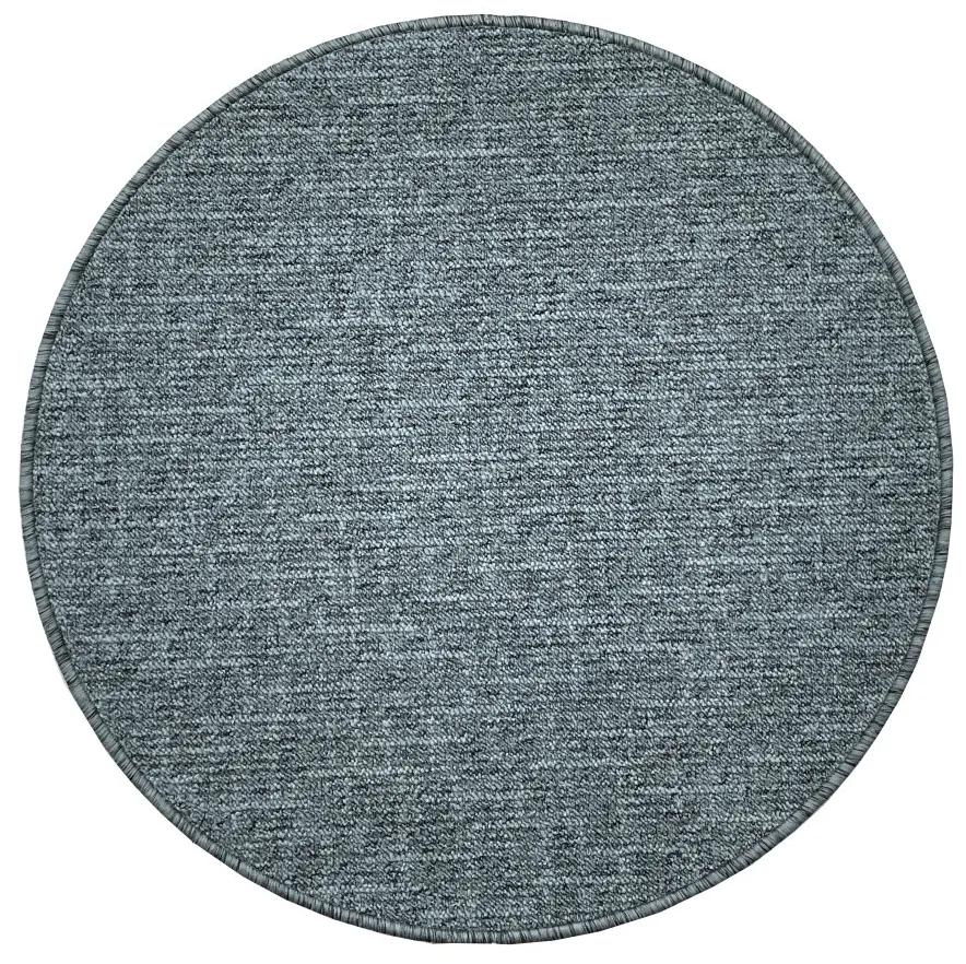 Vopi koberce Kusový koberec Alassio modrošedý kruh - 400x400 (průměr) kruh cm