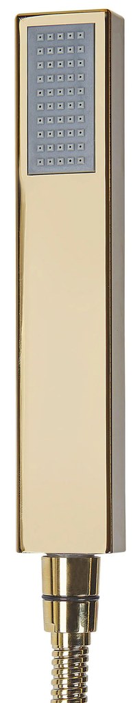 Volně stojící koupelnová baterie zlatá DELLA Beliani