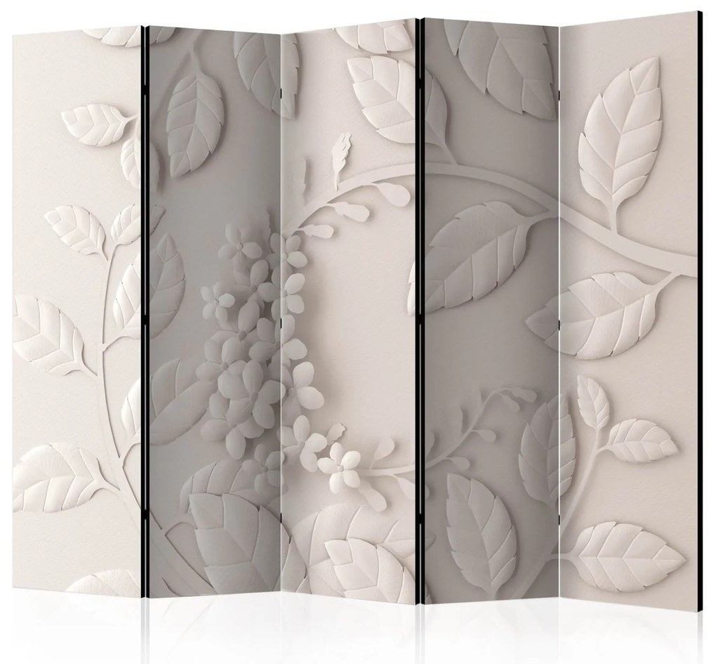 Paraván - Paper Flowers (Cream) [Room Dividers] 225x172