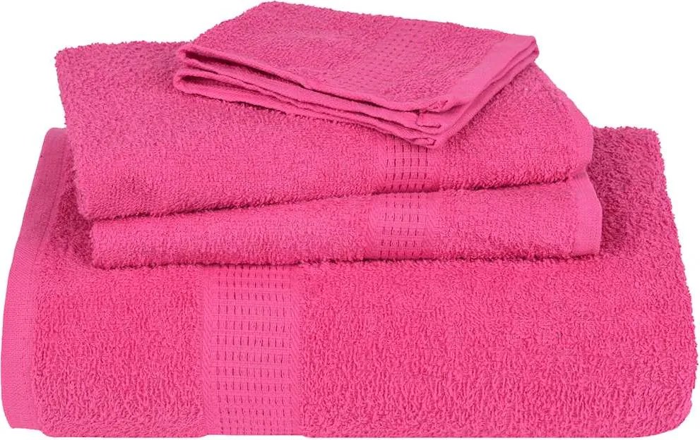 Ručníky FROGN 10 ks růžové 30x30 cm 360 g/m² 137042