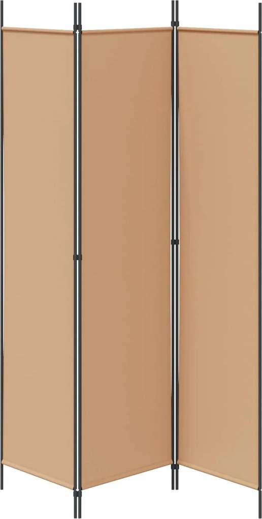 vidaXL 3dílný paraván 150x200 cm textil [42039207] Barva: Černá