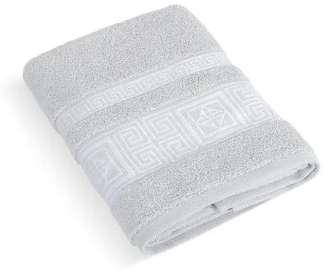 Bellatex Froté ručník Řecká kolekce, světle šedý - 50x100 cm