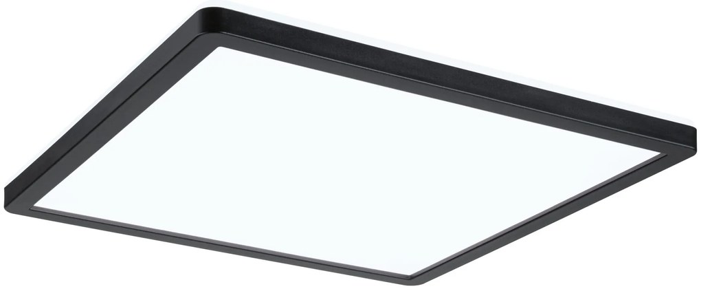 Paulmann 71015 Atria Shine, černé stropní LED svítidlo s korónou, 16W LED 4000K, 29x29cm