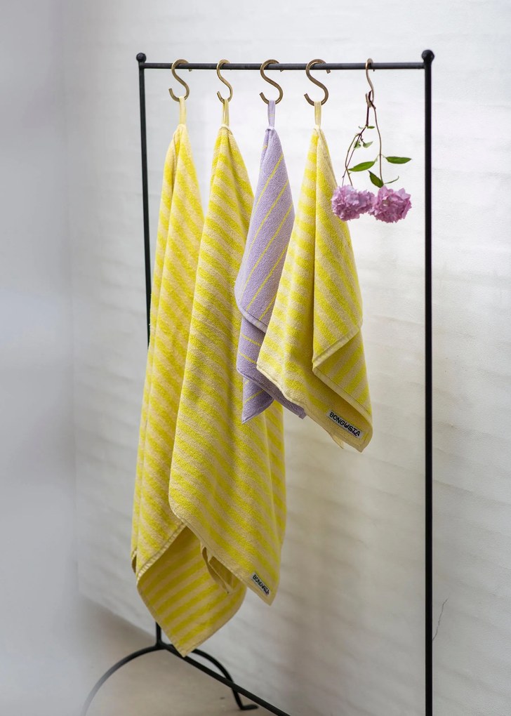 Bongusta Barevný ručník Naram 50x70cm neonově žlutá