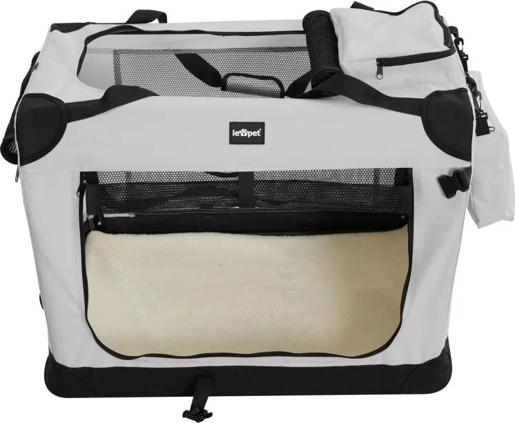 Přepravní box pro psy XXXL, 102 x 69 x 69 cm, šedý