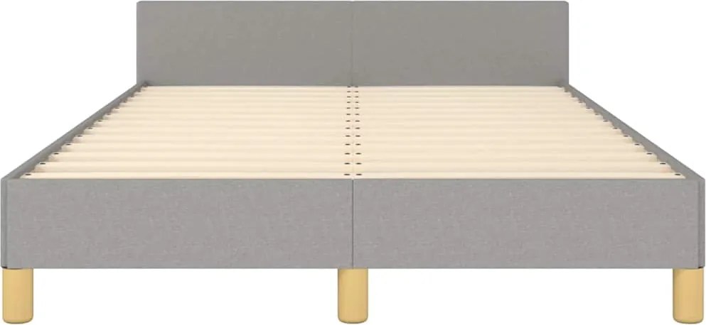 Rám postele bez matrací světle šedá 120x190 cm textil 3270541