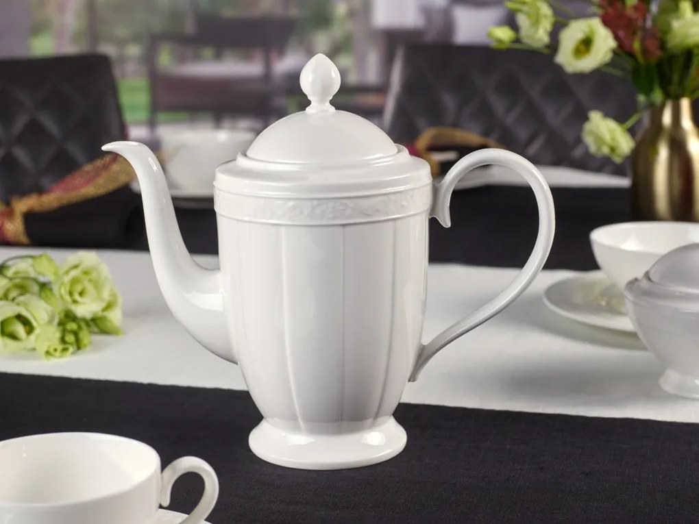 Villeroy&Boch Villeroy & Boch White Pearl konvice na kávu, 25.6 × 12.5 × 22.6 cm, 1.2 l