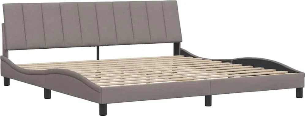 Rám postele bez matrace Hanko taupe 200 x 200 cm textil 3310416