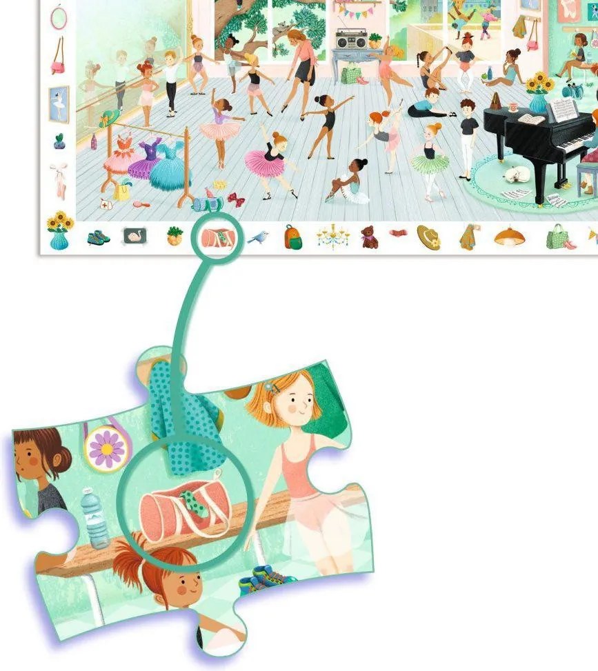 Djeco Vyhledávací puzzle Taneční škola