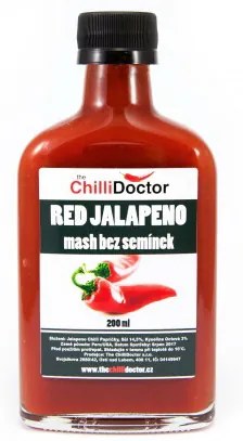 Chilli Doctor Chilli mash Red Jalapeno bez semínek 200 ml