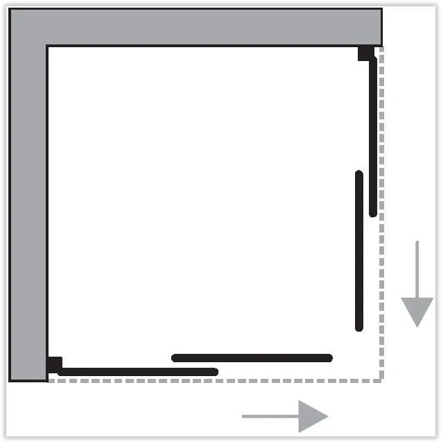 FORTE Sprchový kout VELA BARVA rámu - Bílá, Rozměr A - 90 cm, Rozměr B - 90 cm, Rozměr C - 185 cm, Směr zavírání - Univerzální Levé / Pravé, Výplň - Polystyrol 2,2 mm (acrilico) BSVEL9090P