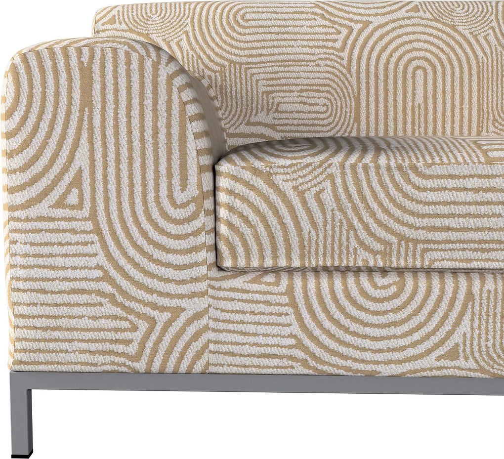 Potah na pohovku IKEA Kramfors 3-místná barva béžová látka pletený vzor, vzorované