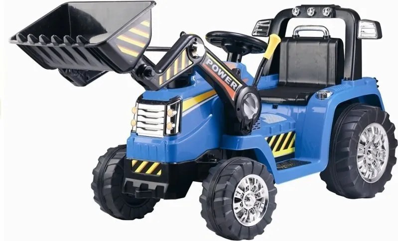 LEAN CARS Elektrický traktor na baterie ZP1005 pro děti modrý