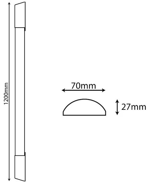 Prémiové LED lištové svítidlo 30W 3000lm 120cm studená