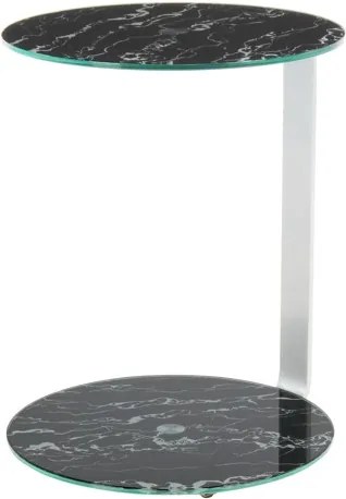 Odkládací stolek Quentin 525 stříbrná / černá