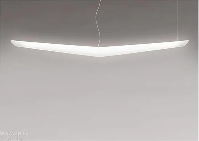 Artemide AK00400 Mouette Symmetric 2500, závěsné designové svítidlo, 105W LED 3000K, 255cm, délka závěsu 190cm