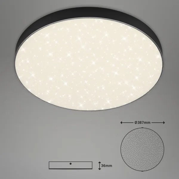 Briloner 7075-415 - LED Stropní svítidlo STAR SKY LED/24,5W/230V pr. 38 cm černá