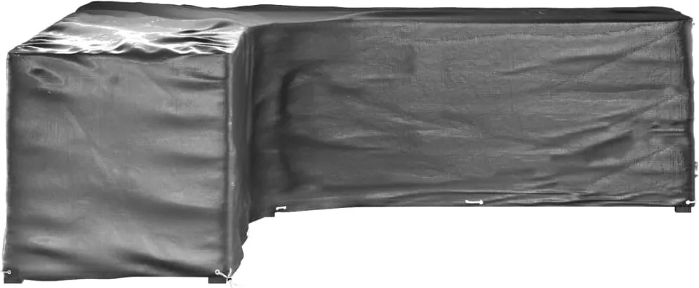 Plachty na zahradní nábytek tvar L 2 ks 20 oček 300x300x90 cm 3155376