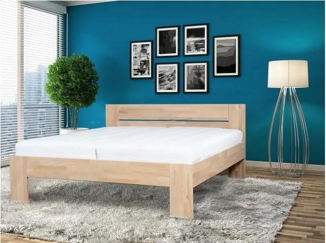 Ahorn Dřevěná postel Vento 190x90 Buk napojovaná spárovka