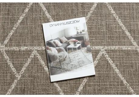 Dywany Luszczow Kusový koberec SIZAL FLOORLUX 20508 taupe / šampaňské TROJÚHELNÍK Rozměr koberce: 80 x 150 cm