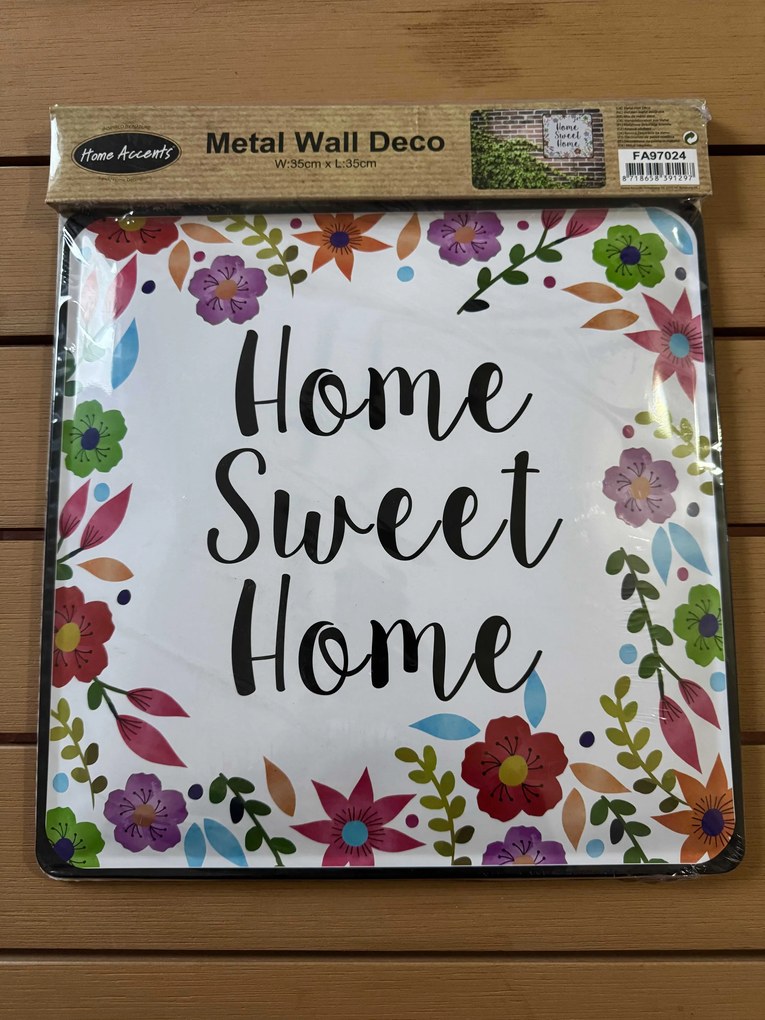 Homme Accents Home Accents kovová nástěnná dekorace Home Sweet Home