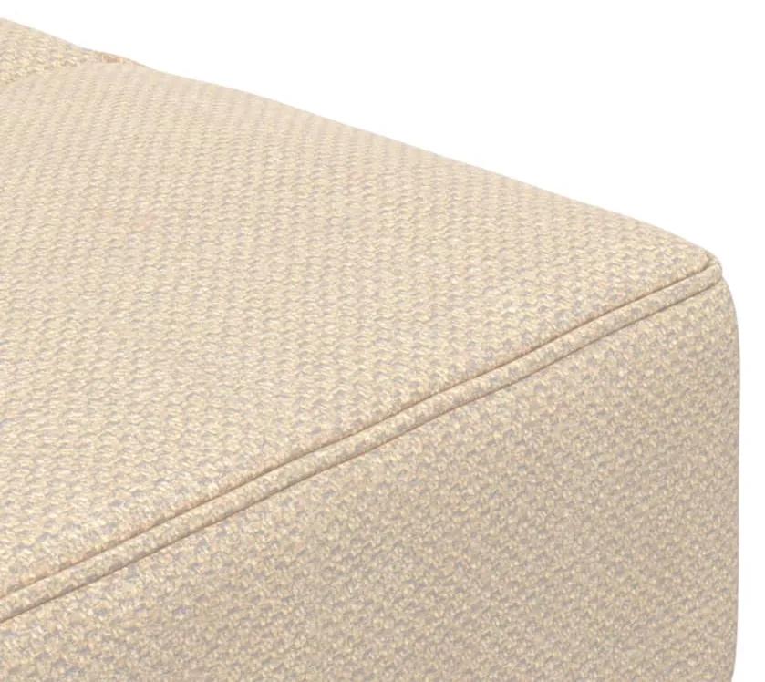 2místná rozkládací pohovka se 2 polštáři krémová textil - Default Title