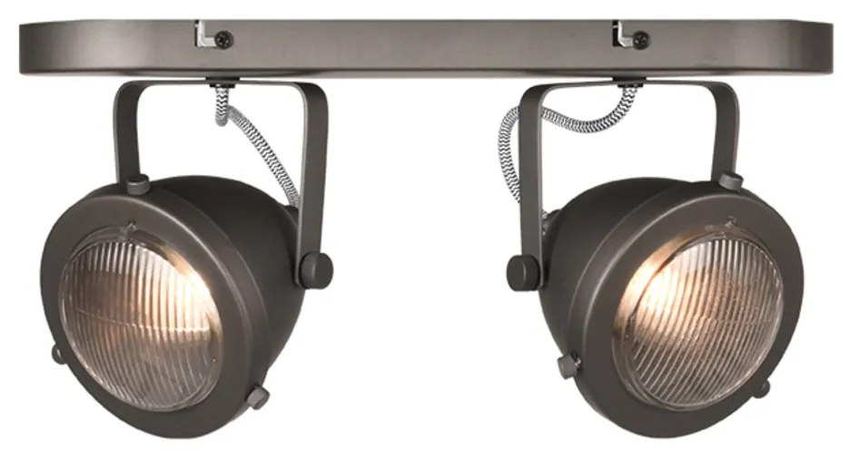 LABEL51 Bodové osvětlení Spot Moto led - pálená ocel - kov - 2 světla