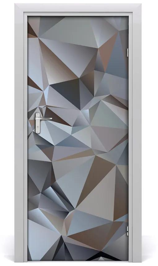 Samolepící fototapeta na dveře Abstrakce trojúhelníky 75x205 cm
