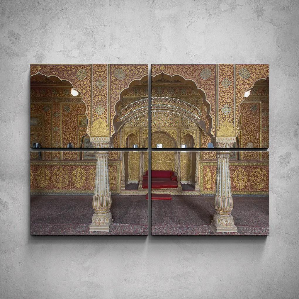 4-dílný obraz - Interiér paláce - PopyDesign