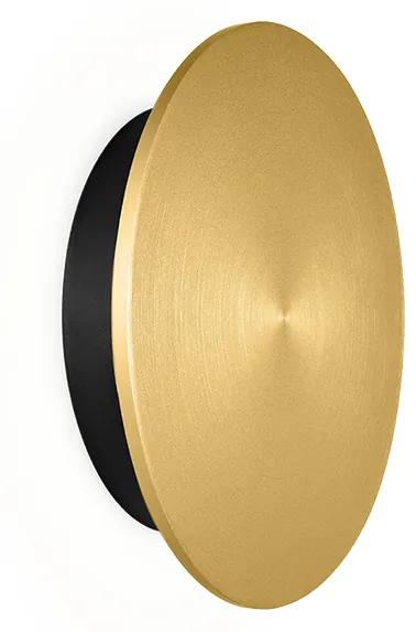 Designové nástěnné svítidlo Miles Round  Designové nástěnné svítidlo Miles Round Dekor: Hliník - zlatá, Průměr: 190 mm, Teplota chromatičnosti: 3000…